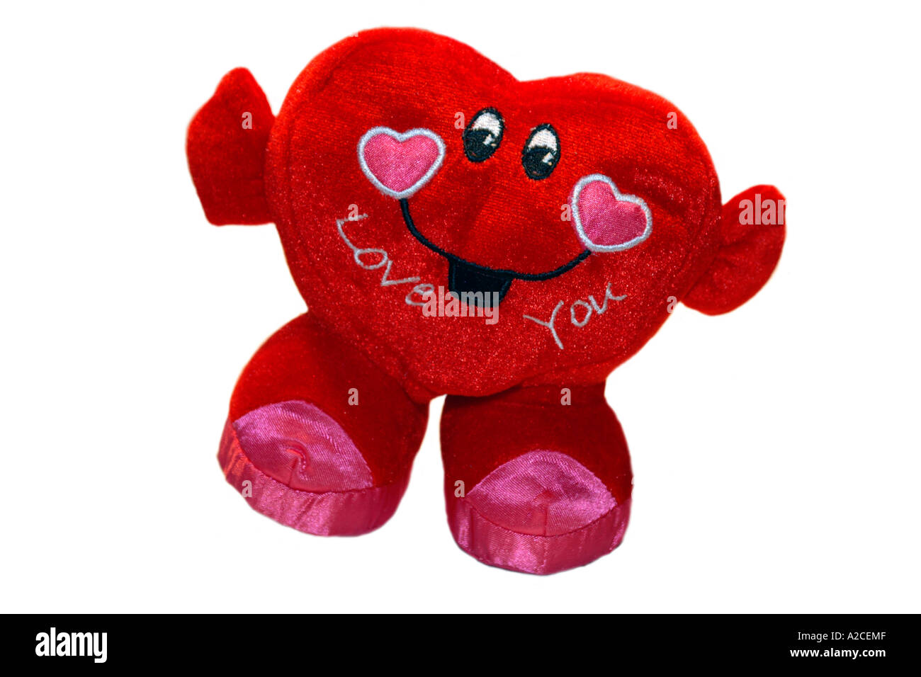 Red Heart shaped Toy Stock Photo - Alamy