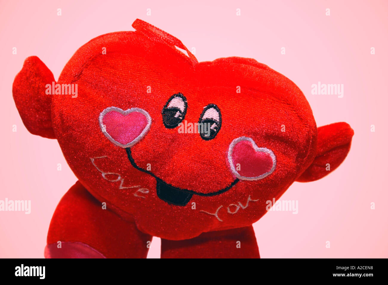 Red Heart shaped Toy Stock Photo - Alamy