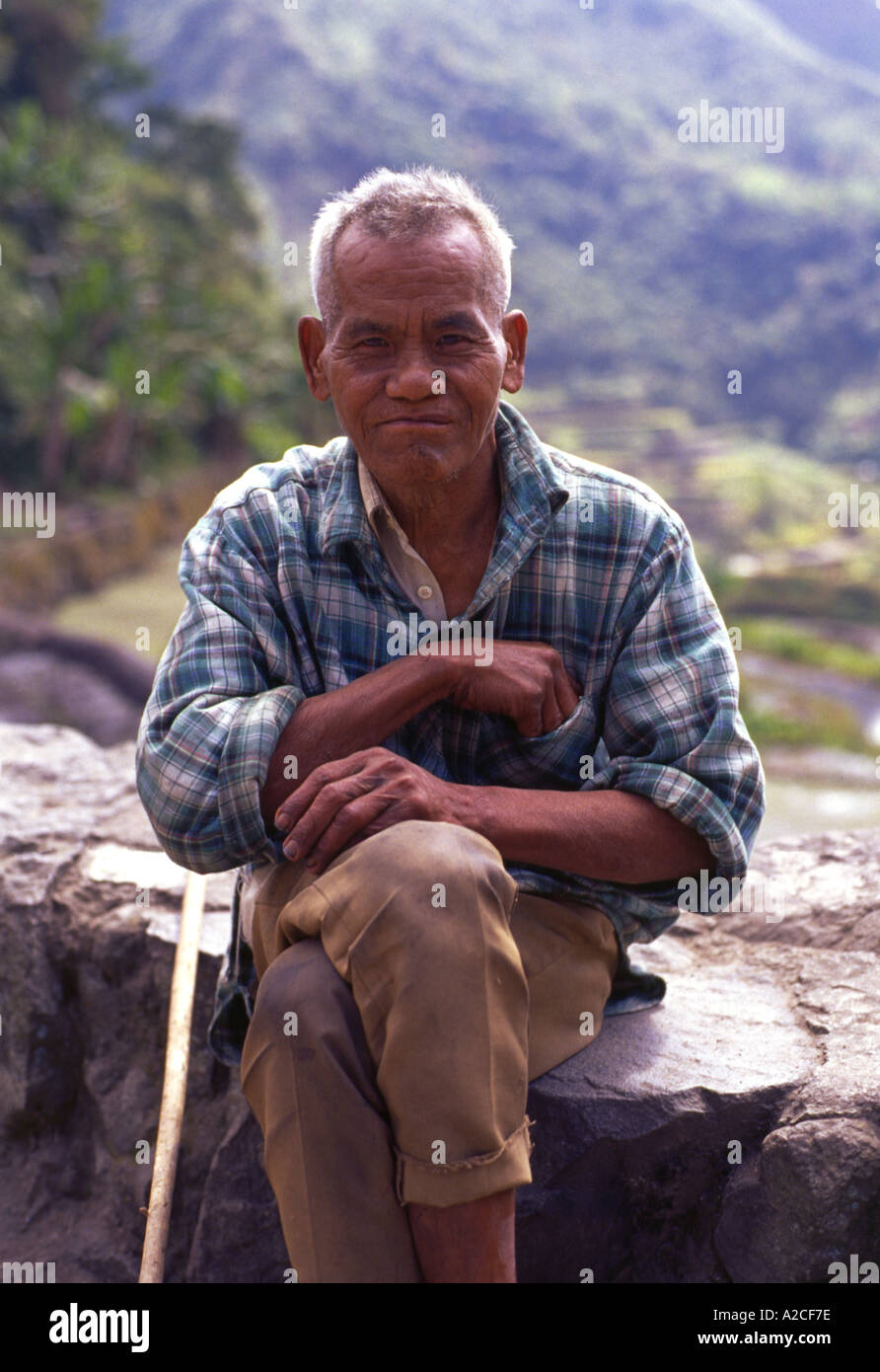 Ifugao Man Banaue North Luzon Philippines Stock Photo - Alamy