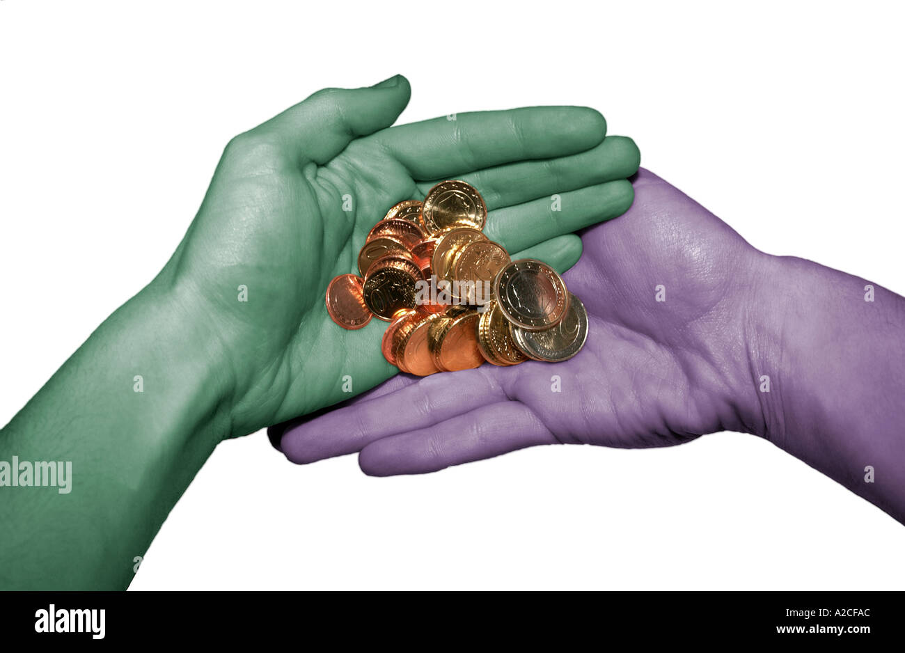 Money in hand on Cut Out Stock Images & Pictures - Alamy