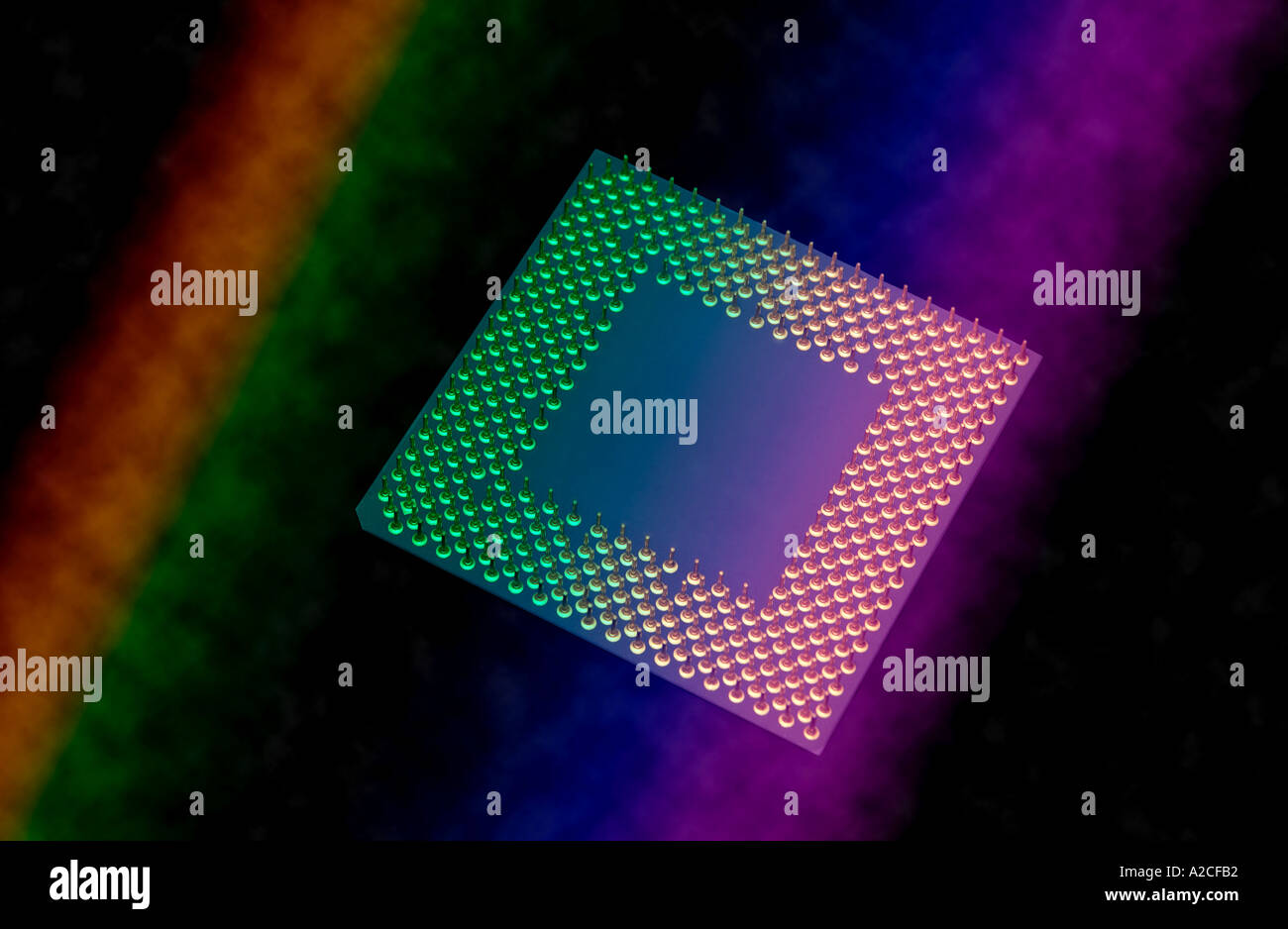 Colored cpu technology hi-res stock photography and images - Alamy