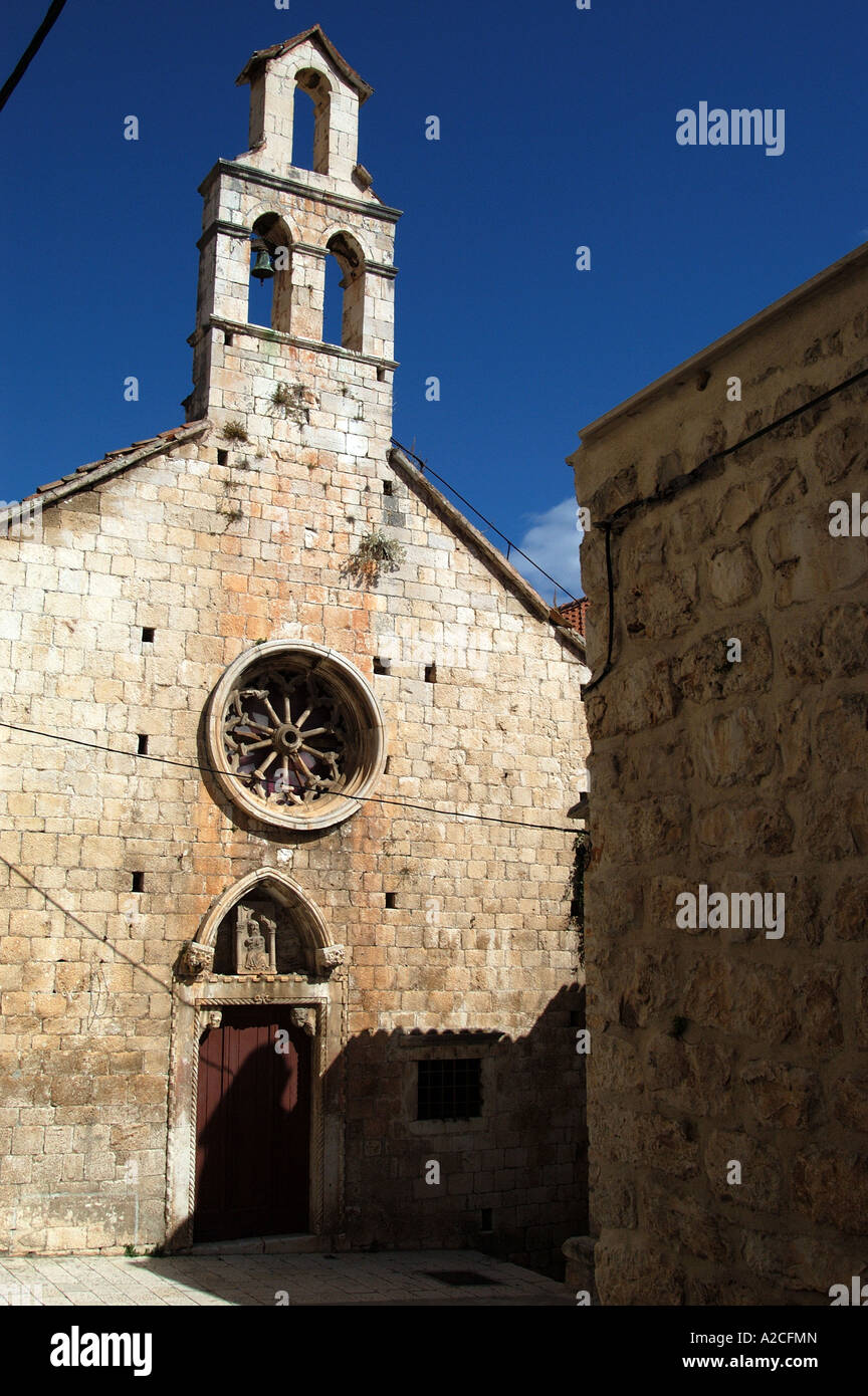 Church in the old town, Hvar Town Croatia Stock Photo - Alamy
