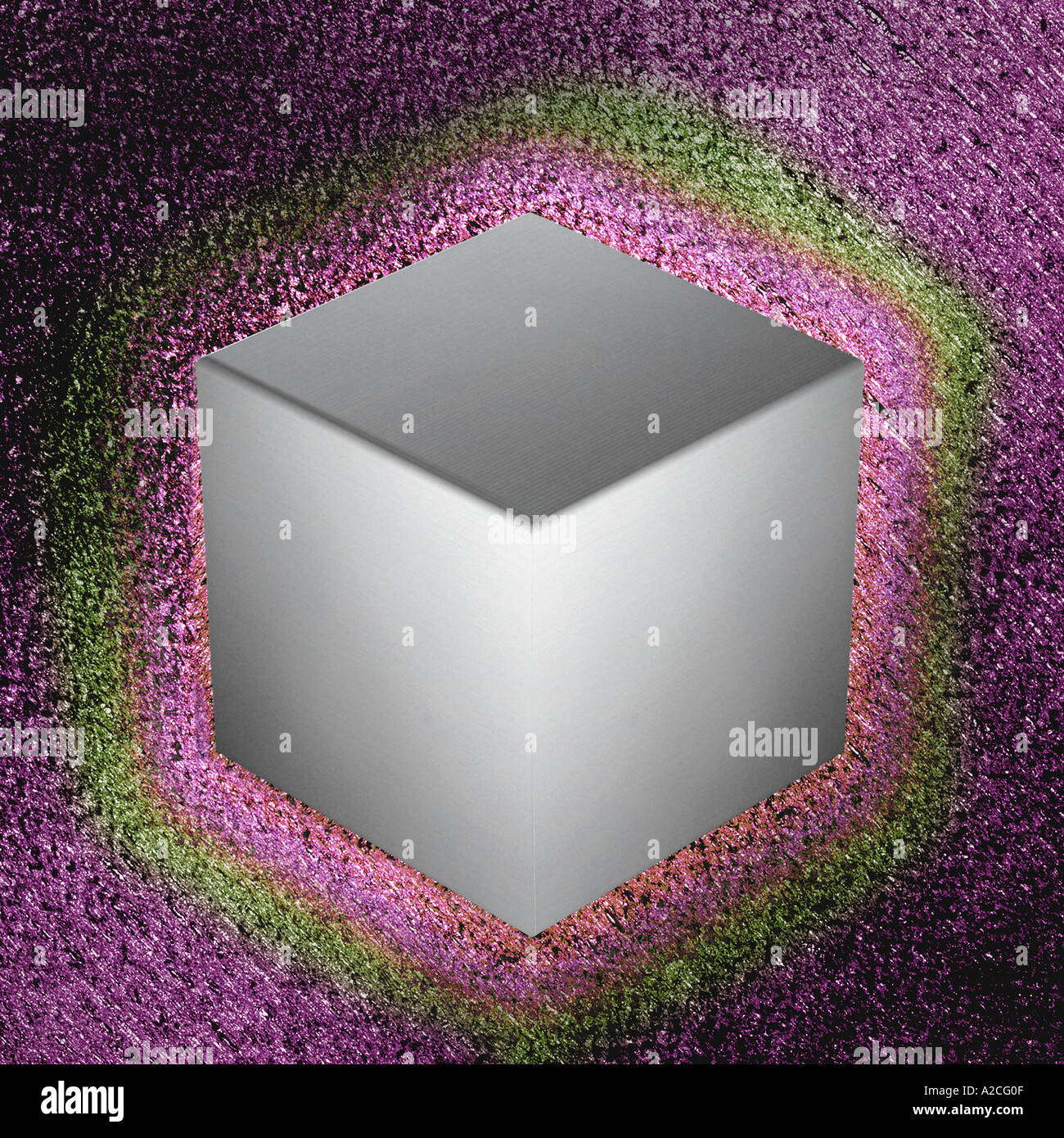 Abstract White Cube Stock Photo - Alamy