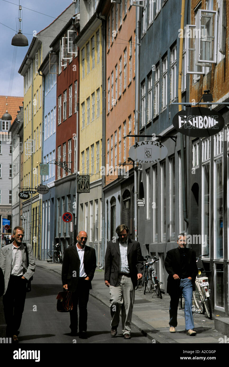 Denmark Copenhagen street scene people Stock Photo - Alamy