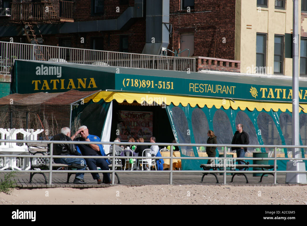 Brighton Beach Boardwalk Brooklyn New York Stock Photo - Alamy