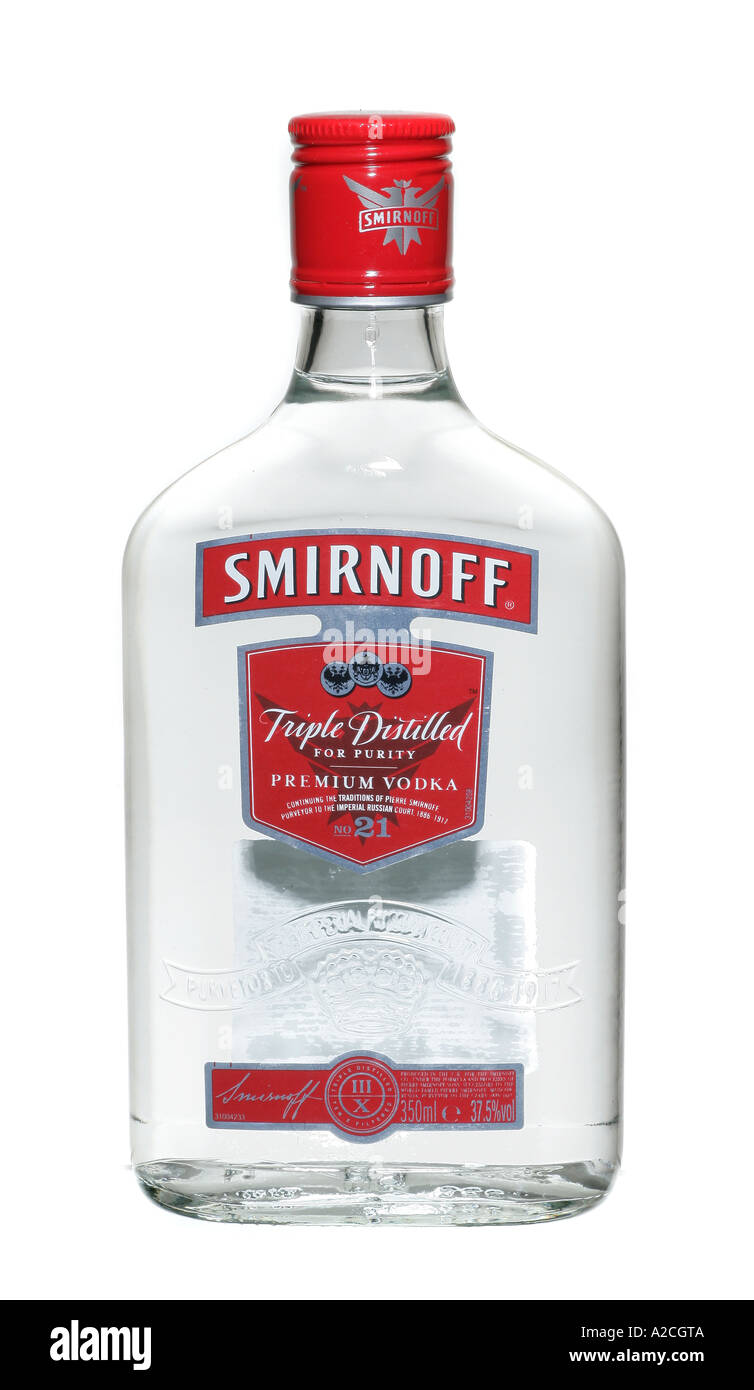 Bottle of Smirnoff Stock Photo - Alamy
