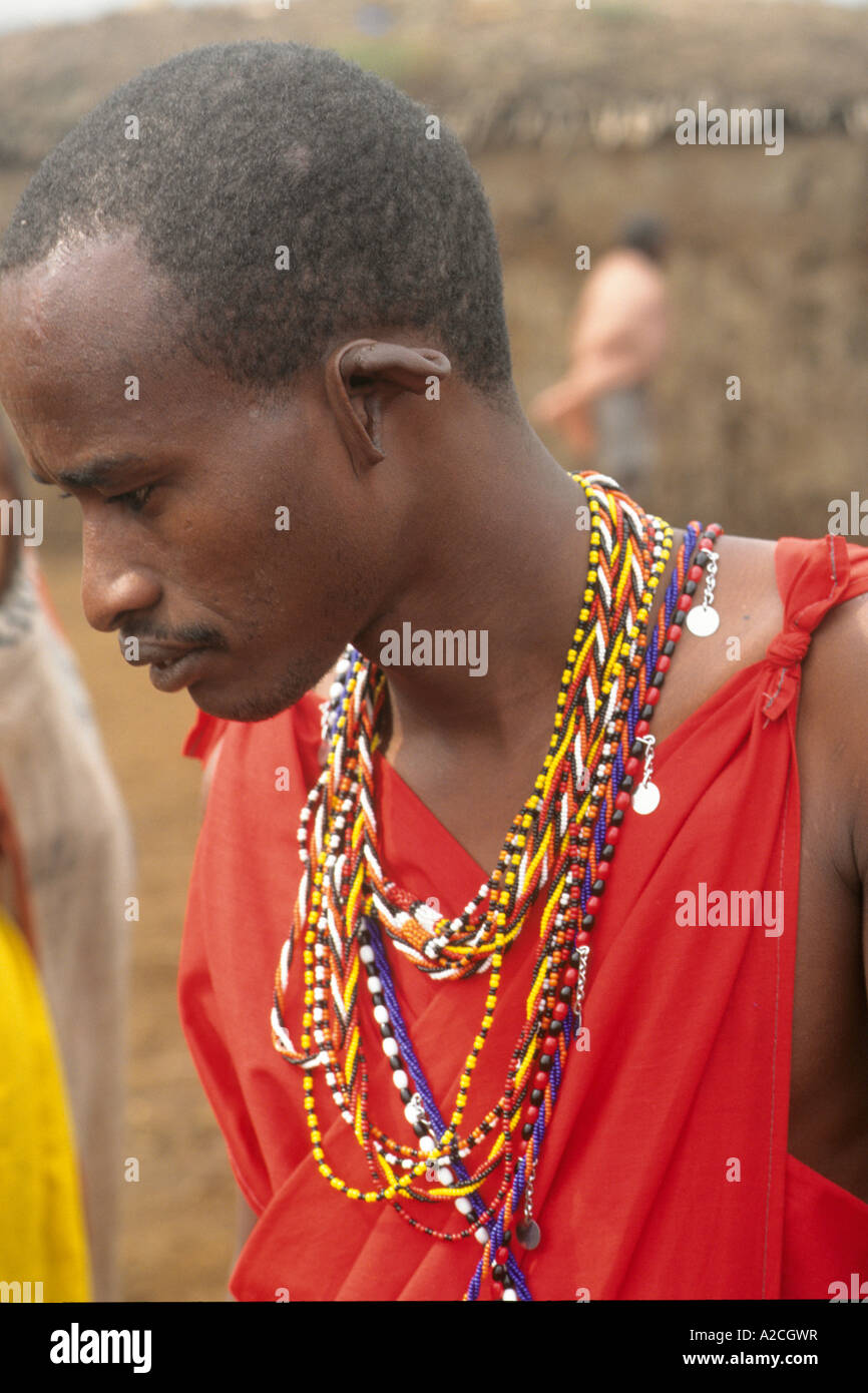 Kenya Masai tribesman Stock Photo - Alamy