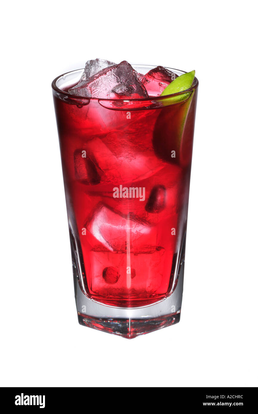 A glass of cranberry juice Stock Photo - Alamy