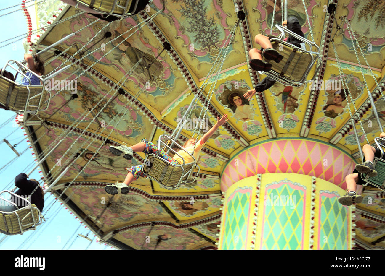 Carousel at Pacific National Exhibition Vancouver Canada Stock Photo ...