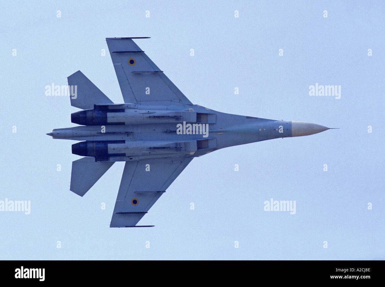 Ukrainian Air Force SU-27 Flanker fighter aircraft Stock Photo - Alamy