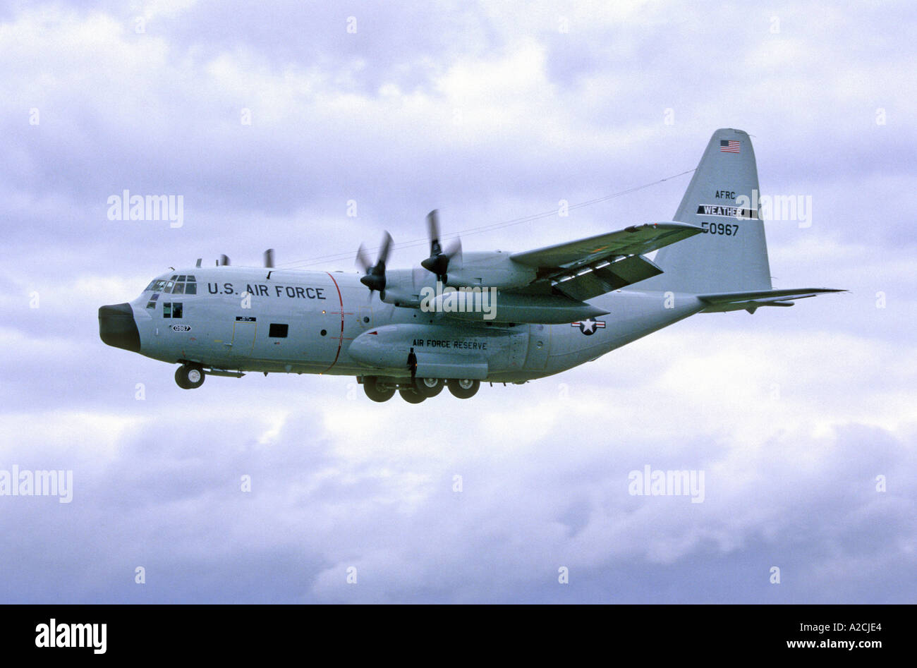 US Air Force WC-130H Hercules aircraft Stock Photo - Alamy