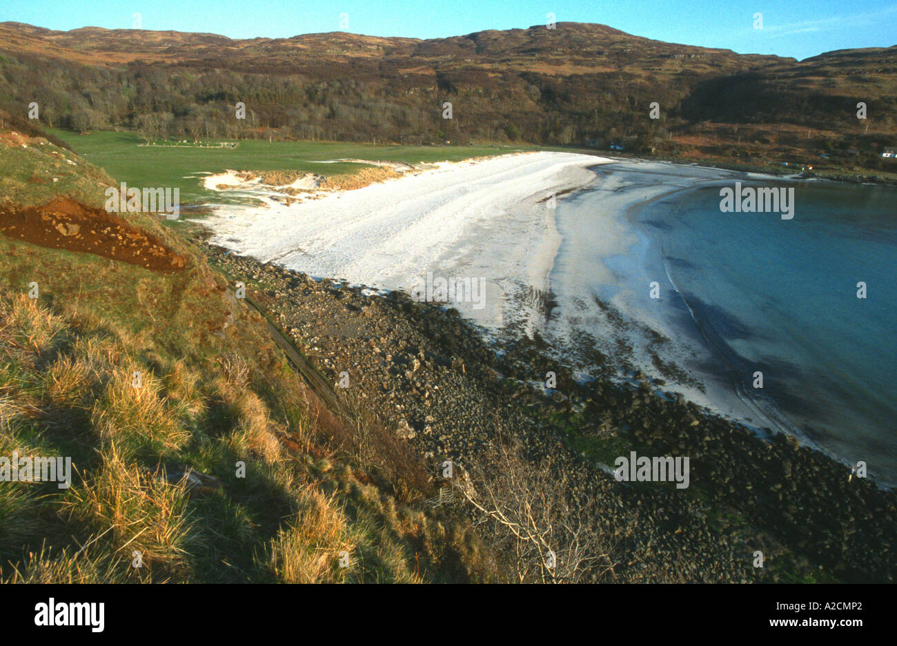 Calgary Beach Calgary Bay western coastline Isle of Mull island Inner ...