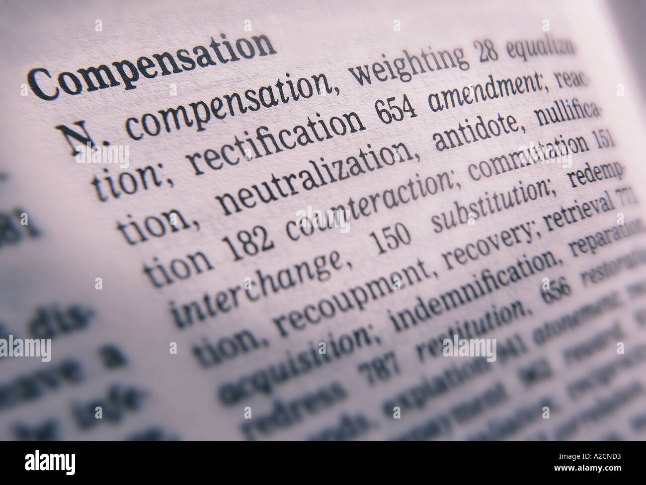 Compensation word hi-res stock photography and images - Alamy