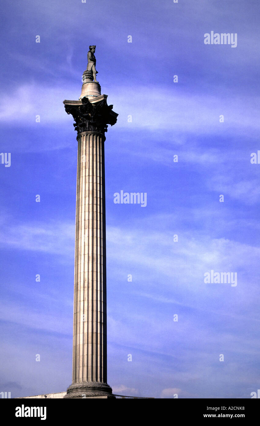 Nelson's Column in Trafalgar Square, London, UK Stock Photo - Alamy