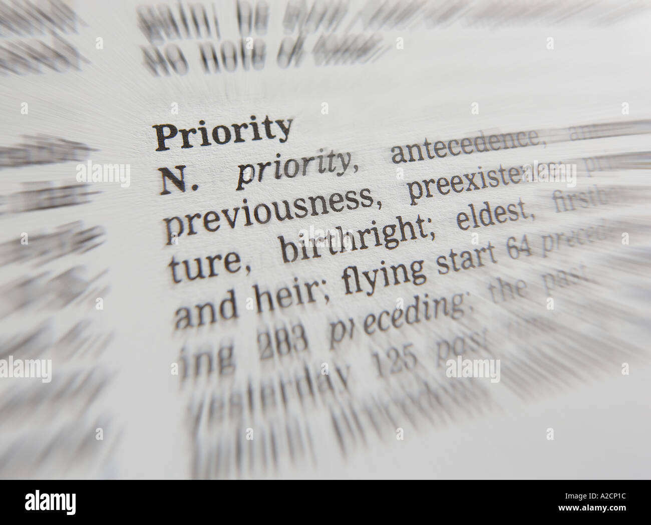 Priority word hi-res stock photography and images - Alamy