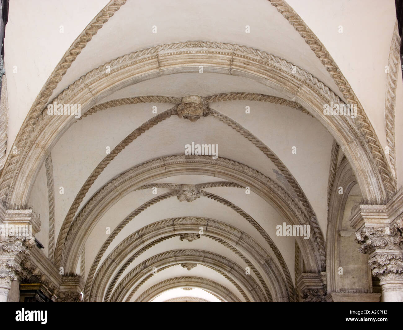 Venice Italy Venizia Italia vaulted decorative ceiling Stock Photo - Alamy