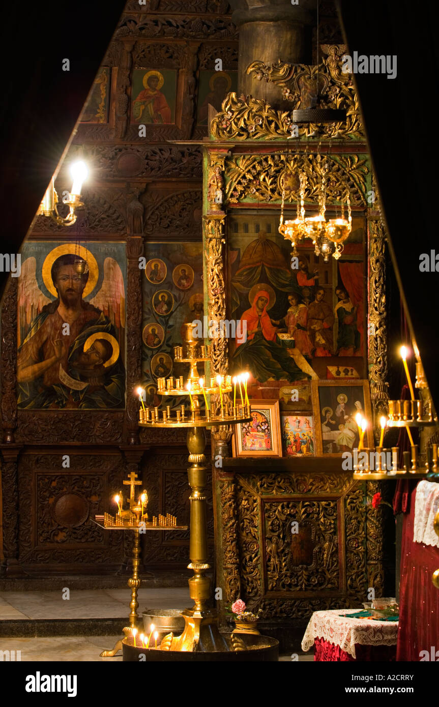 Europe Bulgaria Troyan Monastery famous for its interior and exterior ...