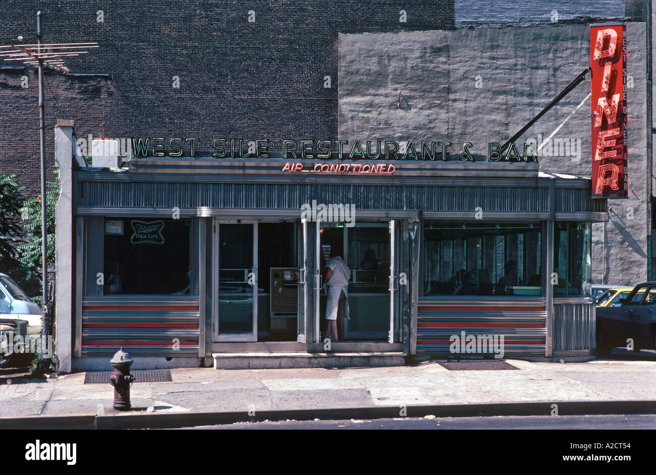 "West Side Diner and waiter, ^Manhattan, "New York", USA Stock Photo ...