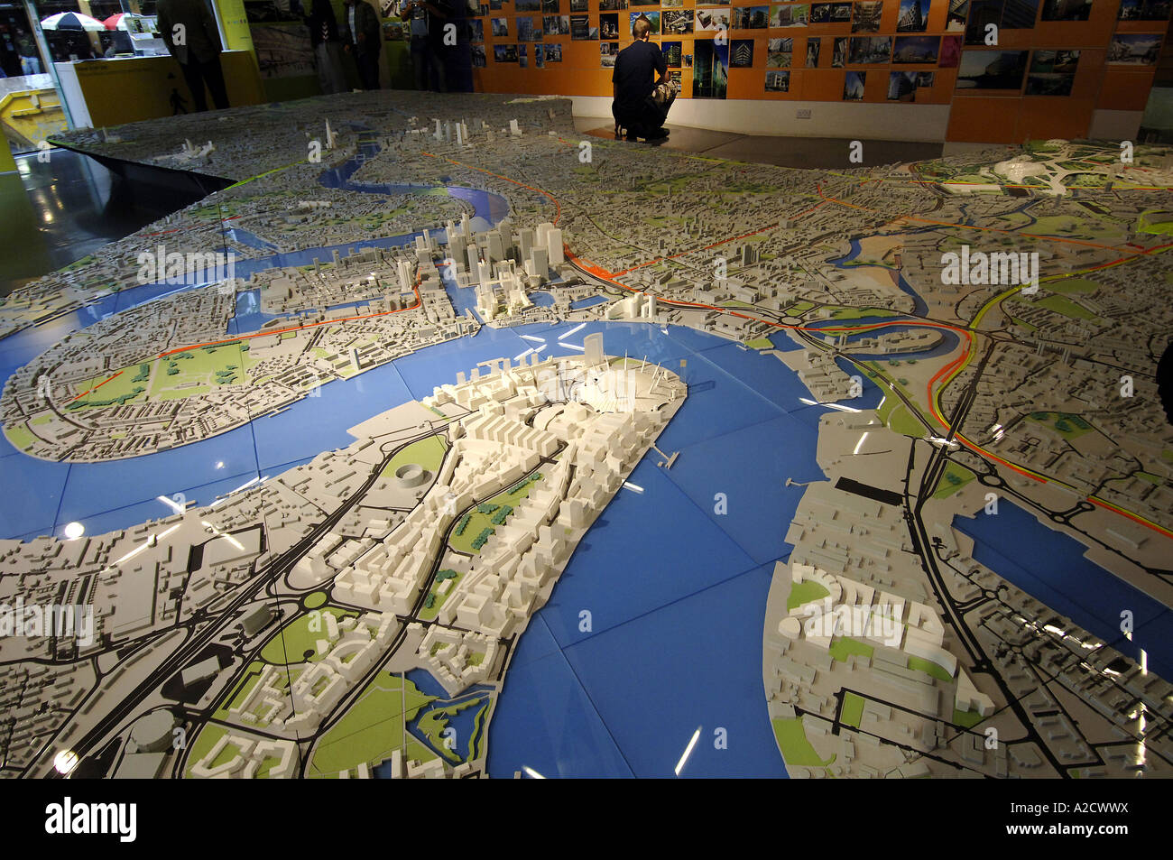 An architectural model of the city of London Stock Photo - Alamy