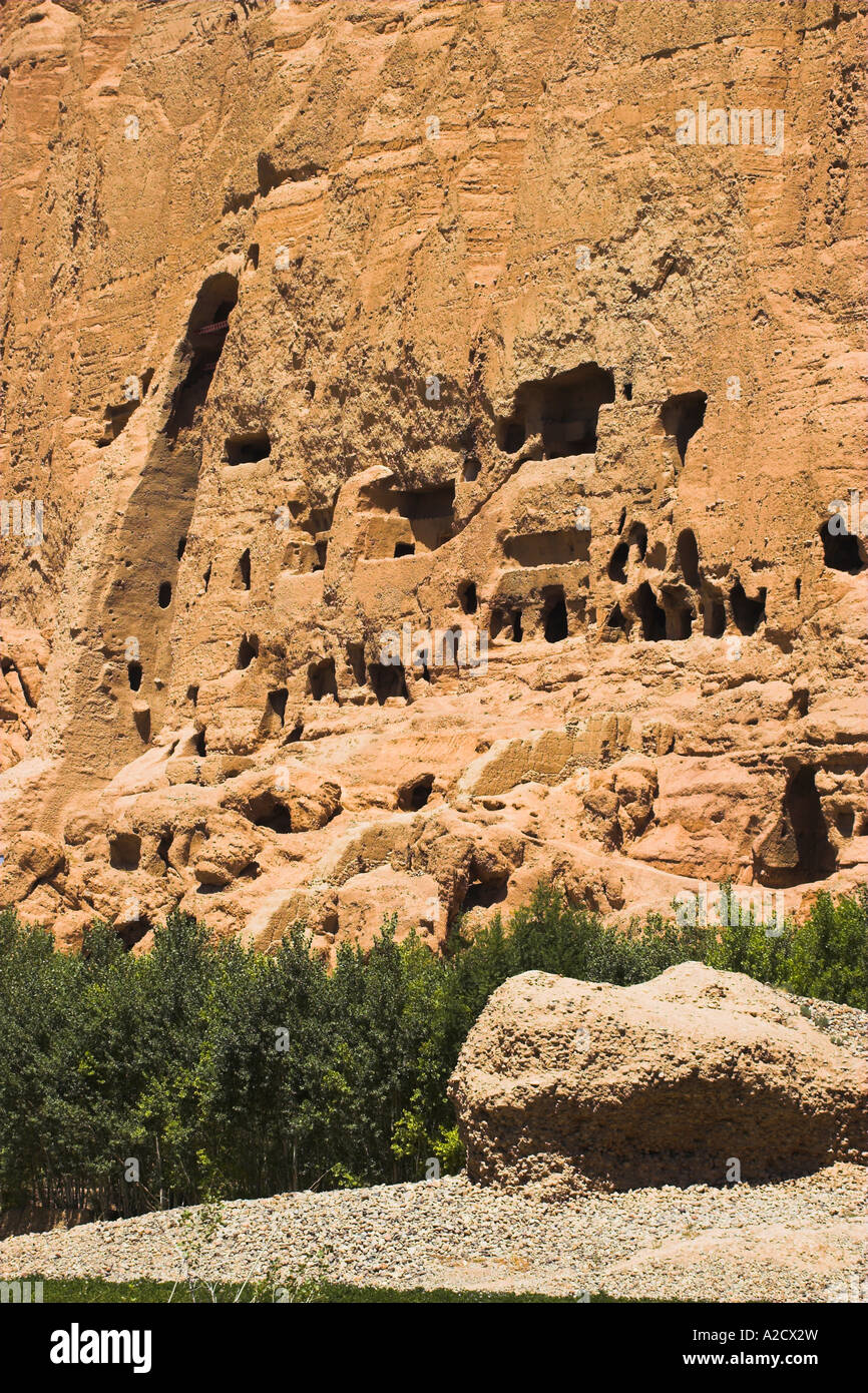 AFGHANISTAN Bamiyan Province Bamiyan Remains of an ancient stupa ...
