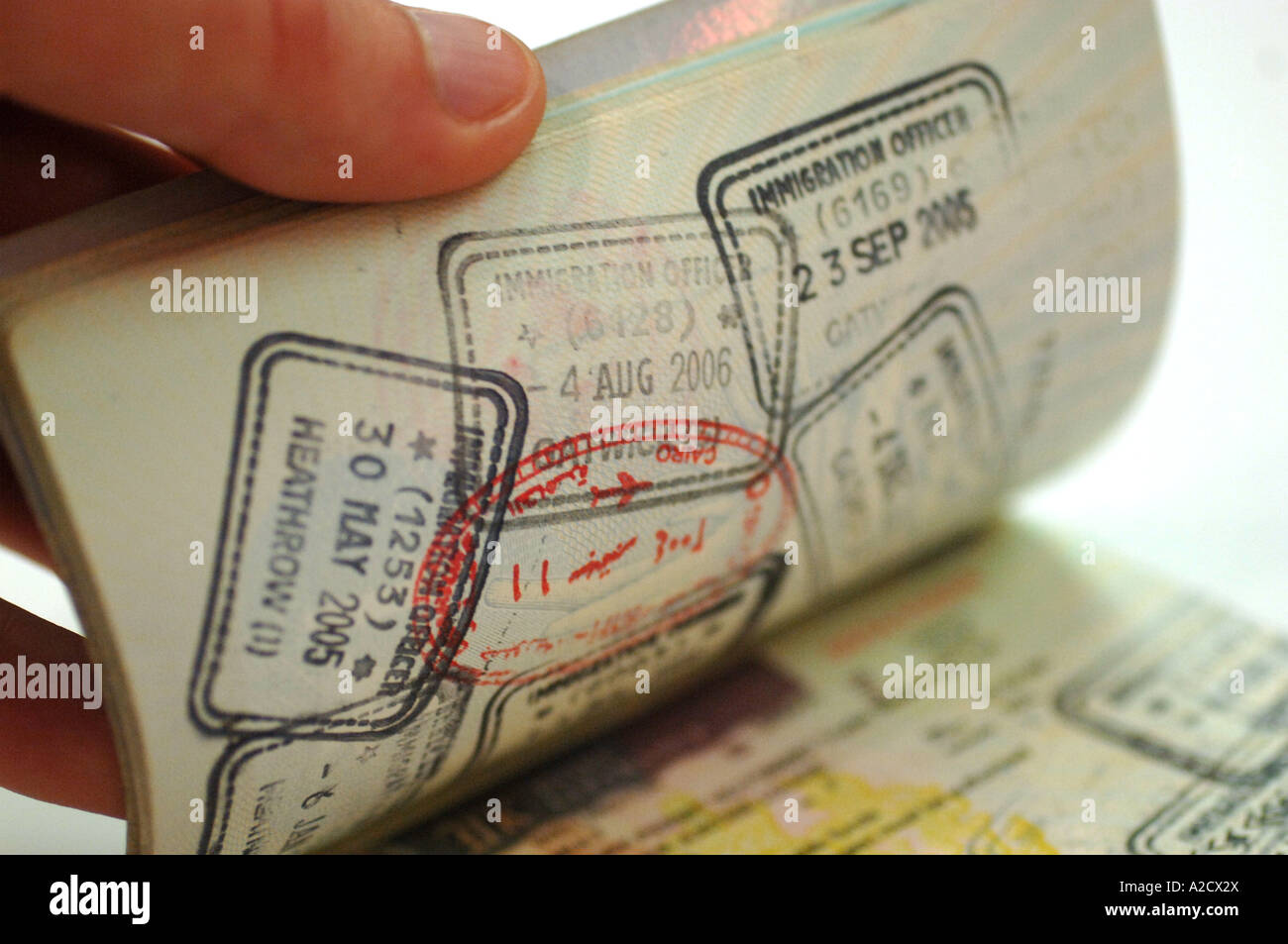 Passport visa stock stamp stamps hi-res stock photography and images ...