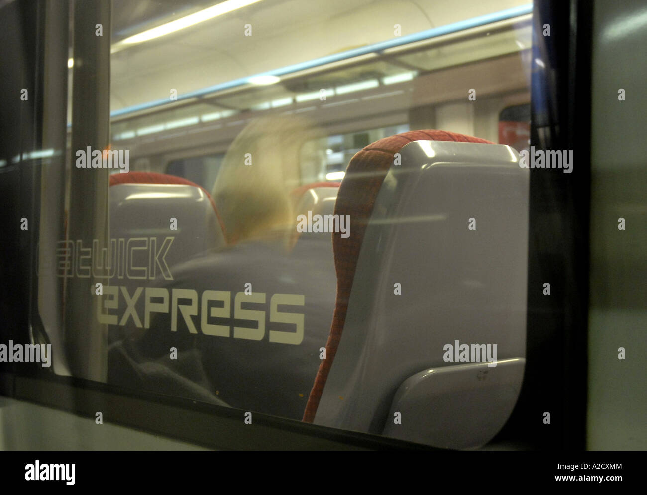 Gatwick Express train Stock Photo - Alamy