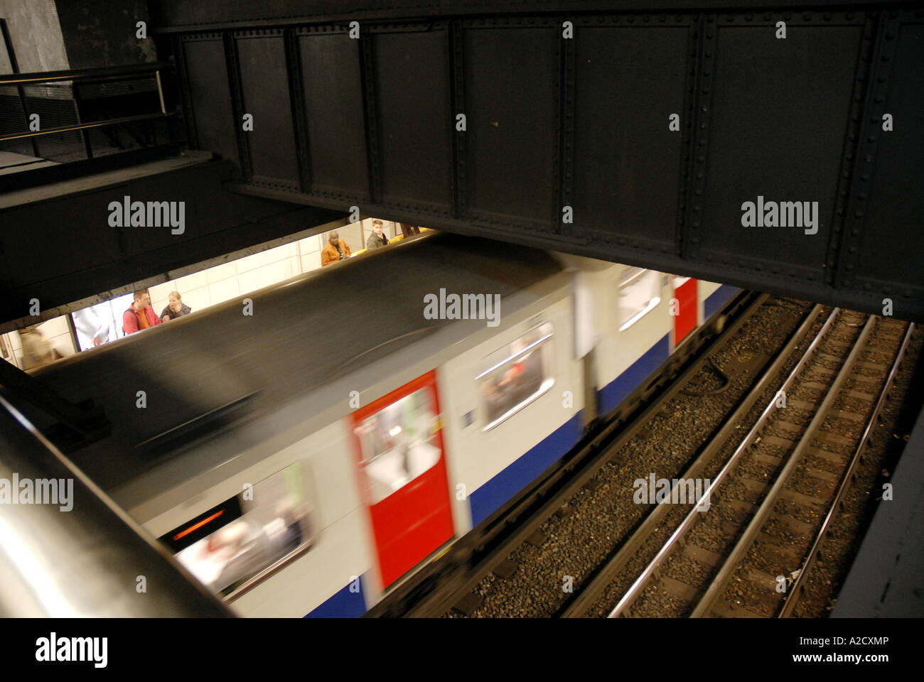 Train passes underground tube railway hi-res stock photography and ...