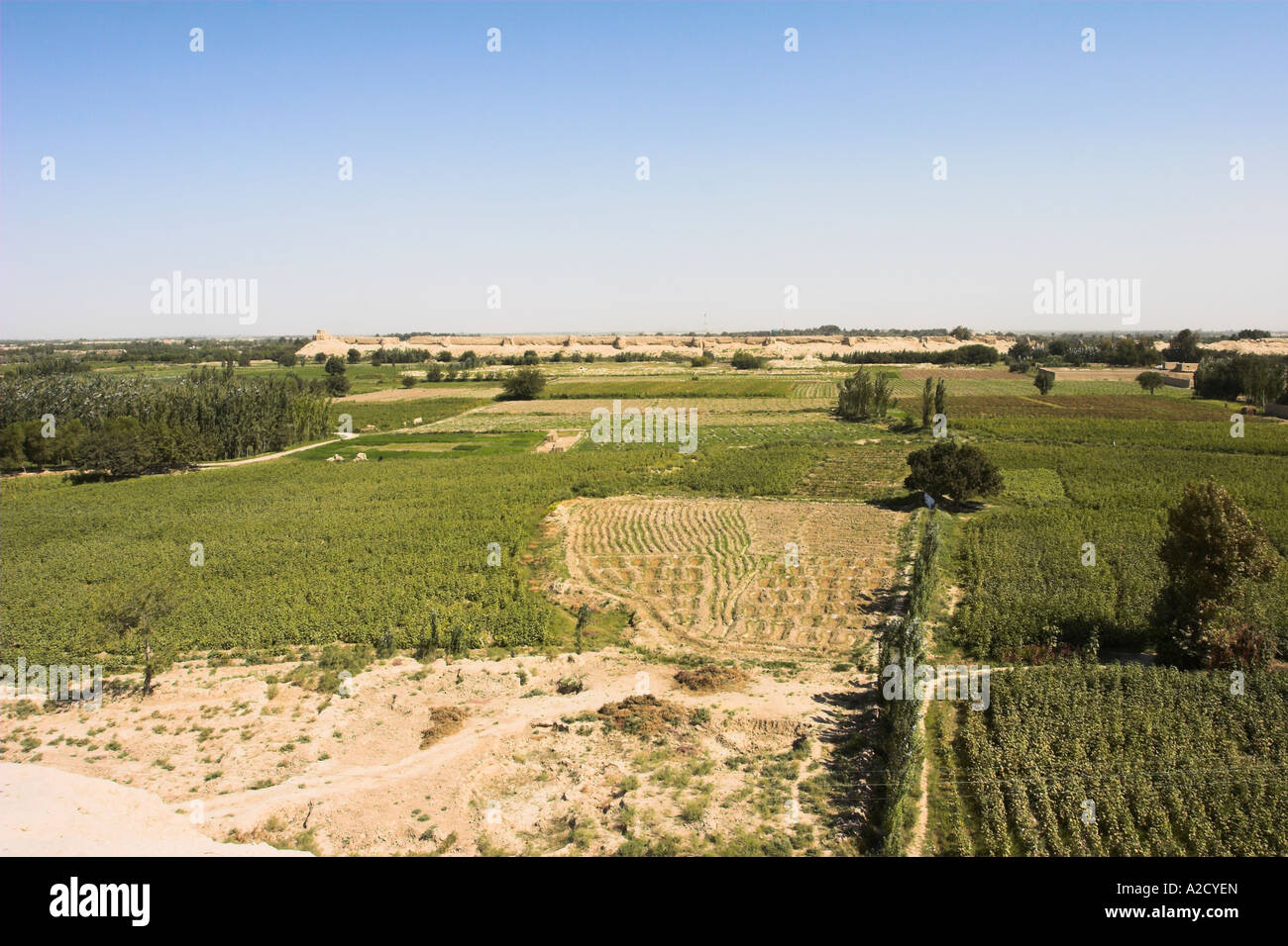 AFGHANISTAN Balkh Mother of Cities Fields and ancient walls of Balkh ...