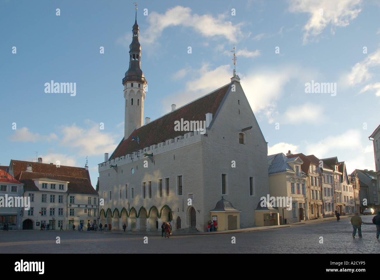 Raekoja Plats Gothic Town Hall Raekoda Stock Photo - Alamy