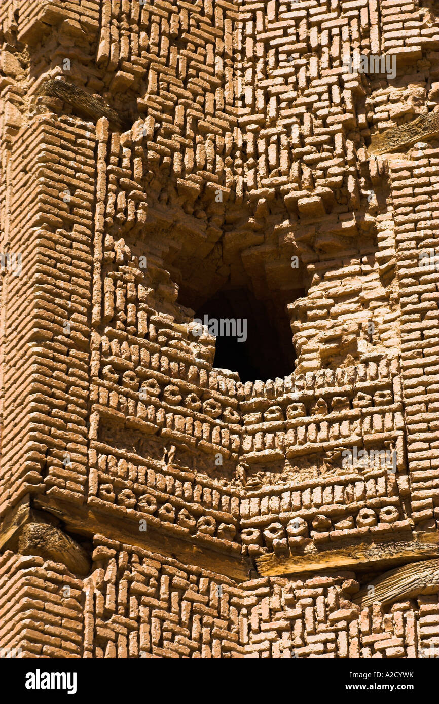 AFGHANISTAN Ghazni Mortar hole in the Minaret of Bahram Shah one of two ...