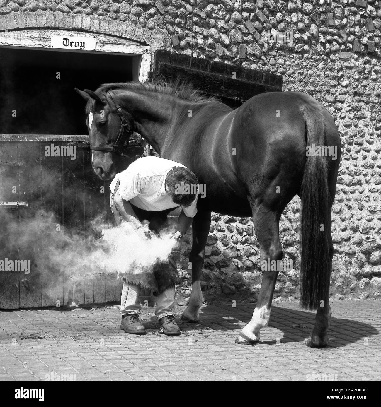 Farrier Black and White Stock Photos & Images - Alamy