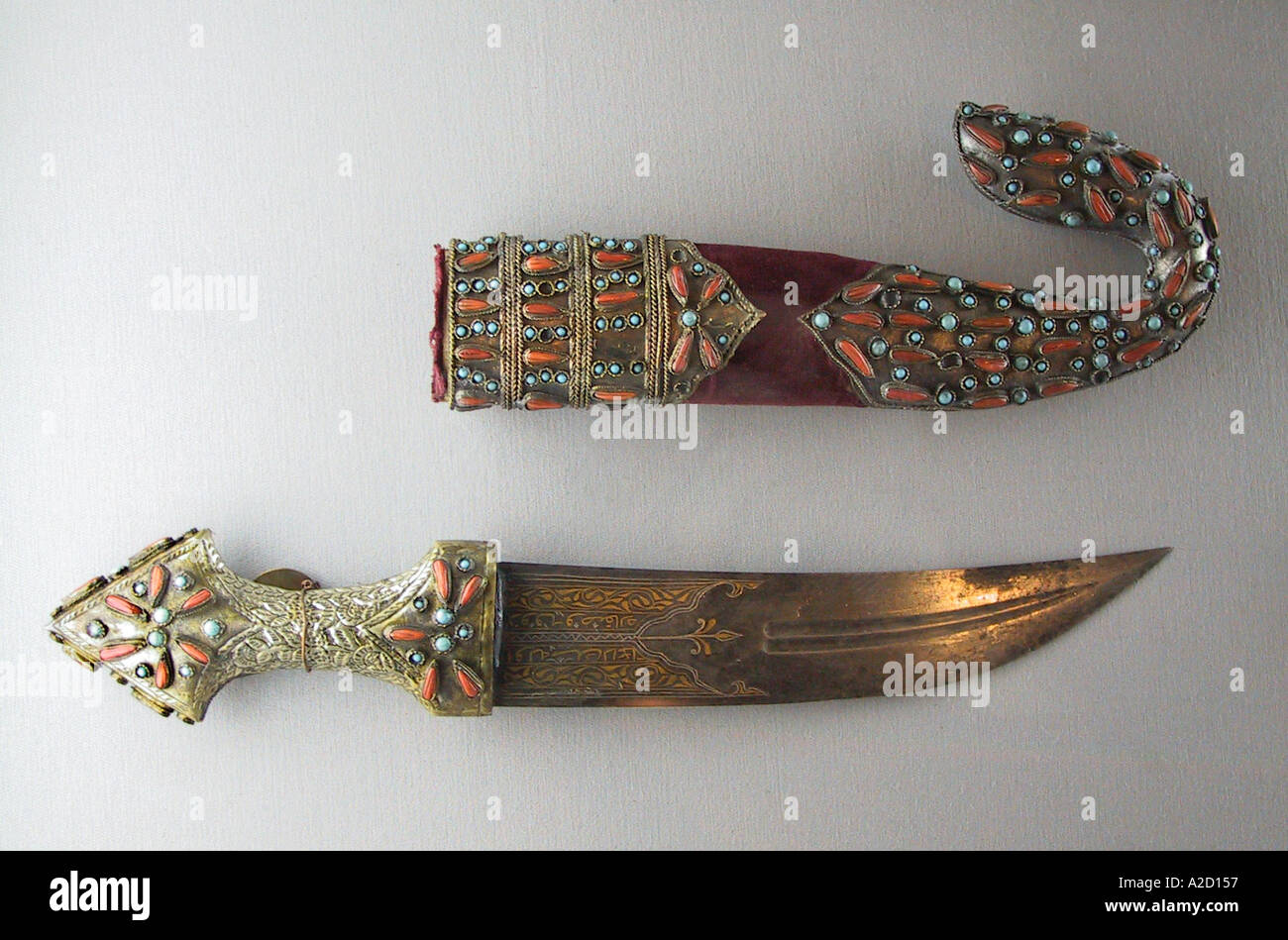Ottoman dagger 19th century Military Museum Istanbul Turkey Stock Photo ...