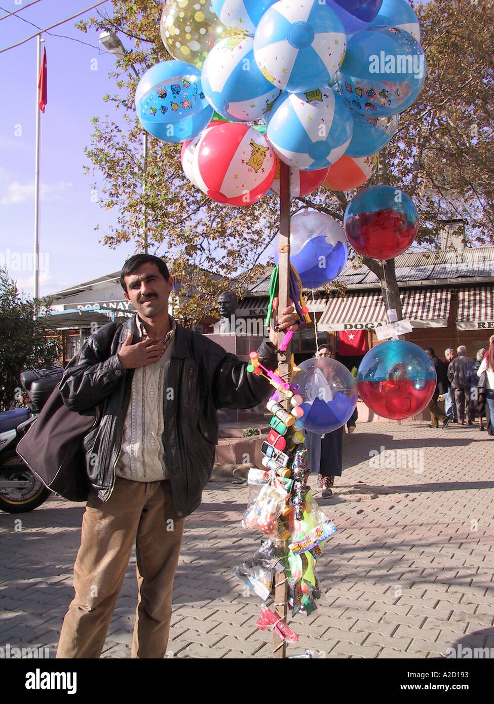 Balloon salesman in Anadolu Kavagi Istanbul Turkey Stock Photo - Alamy