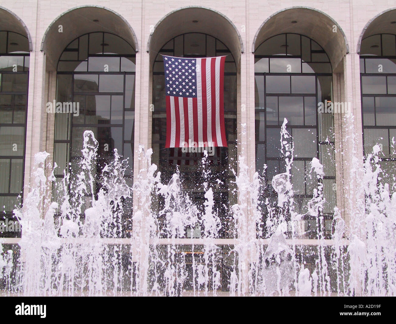 New york lincoln center flag hi-res stock photography and images - Alamy