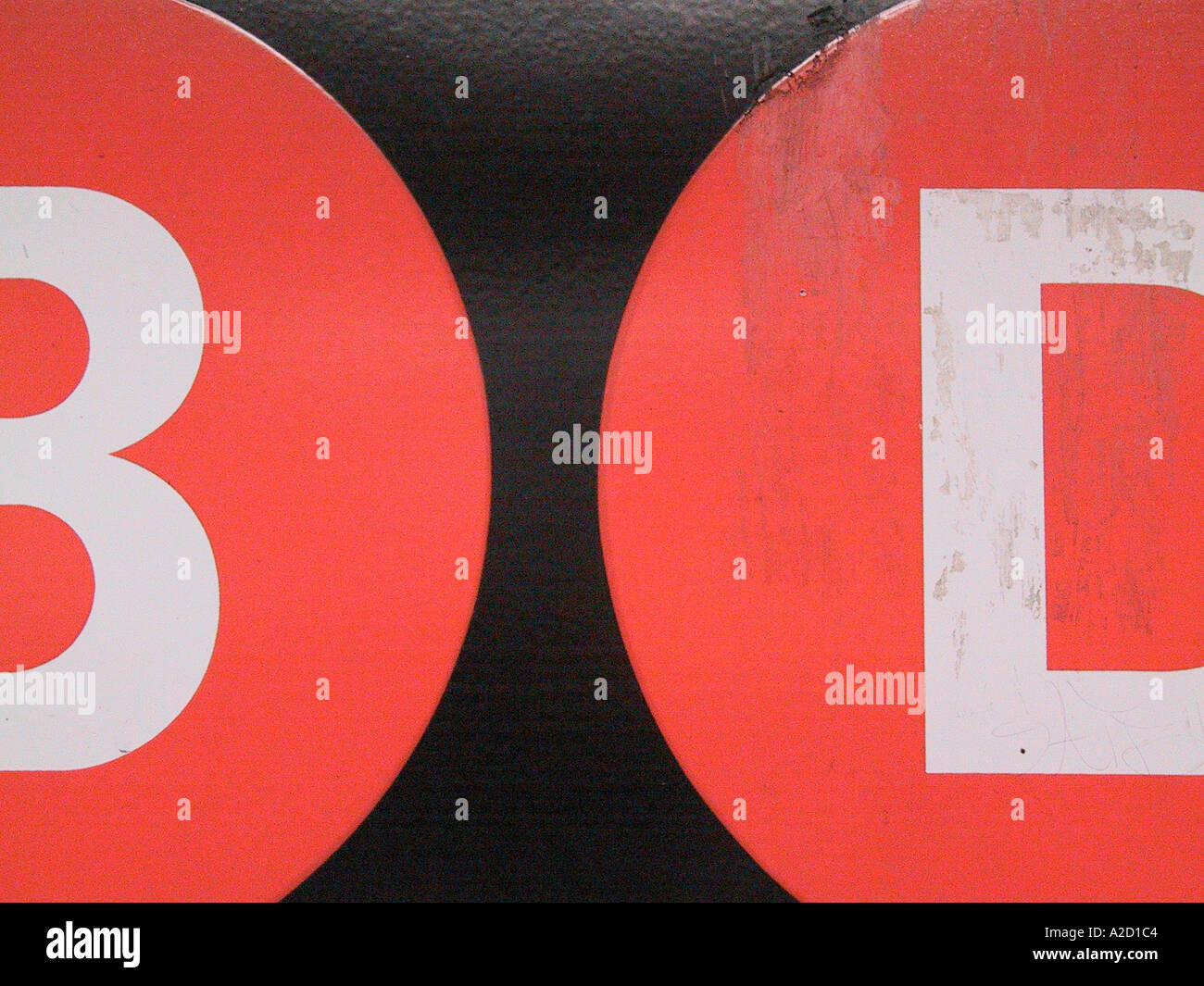 New York City subway route letter signs USA Stock Photo - Alamy