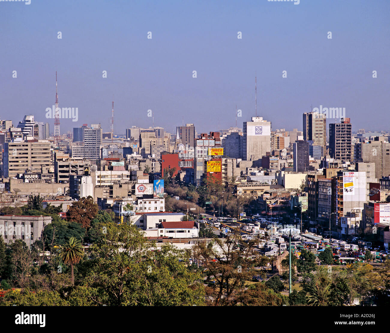 Skyline Mexico City Mexico Stock Photo - Alamy