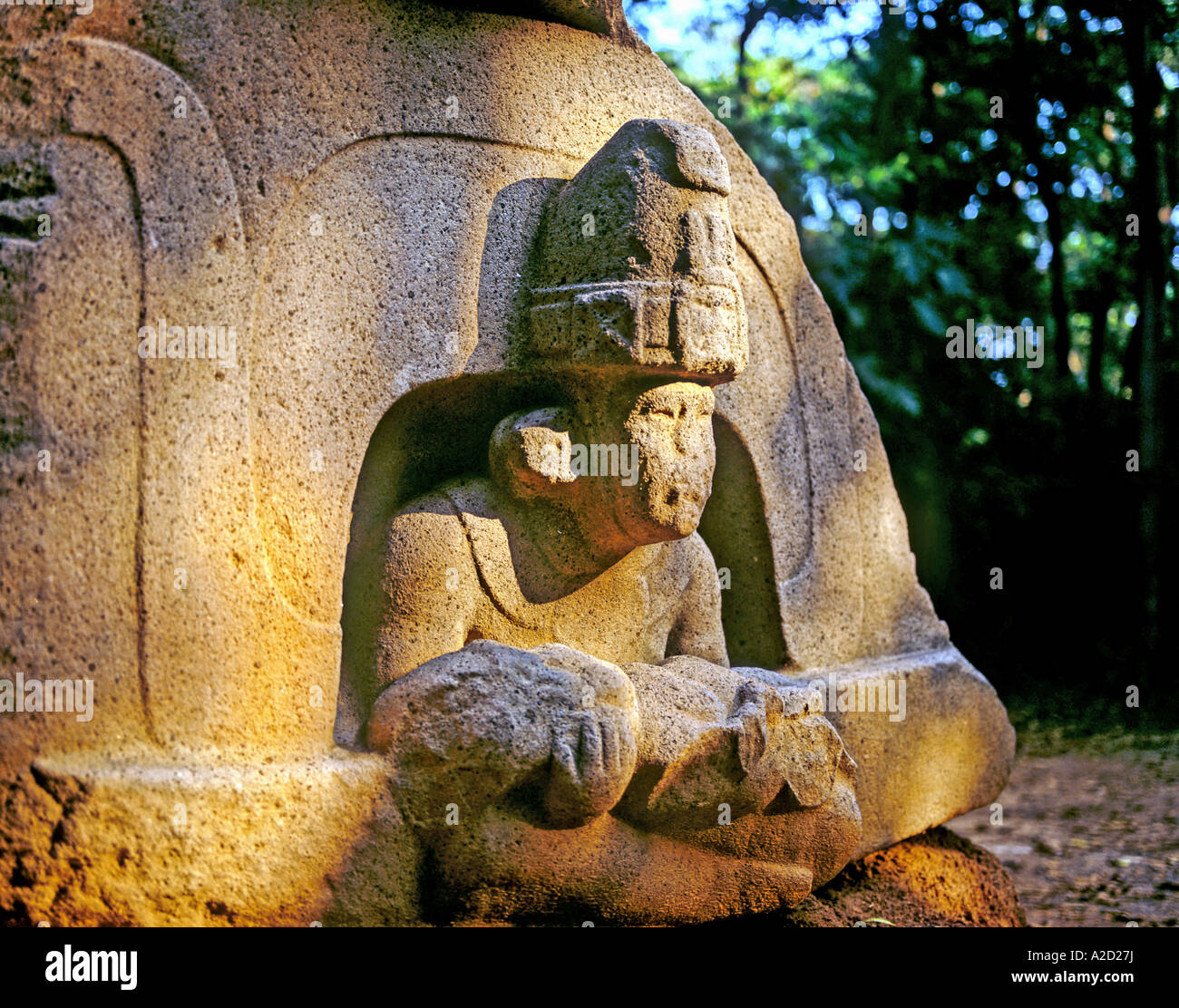 Olmec head La Venta Tabasco State Mexico Stock Photo - Alamy