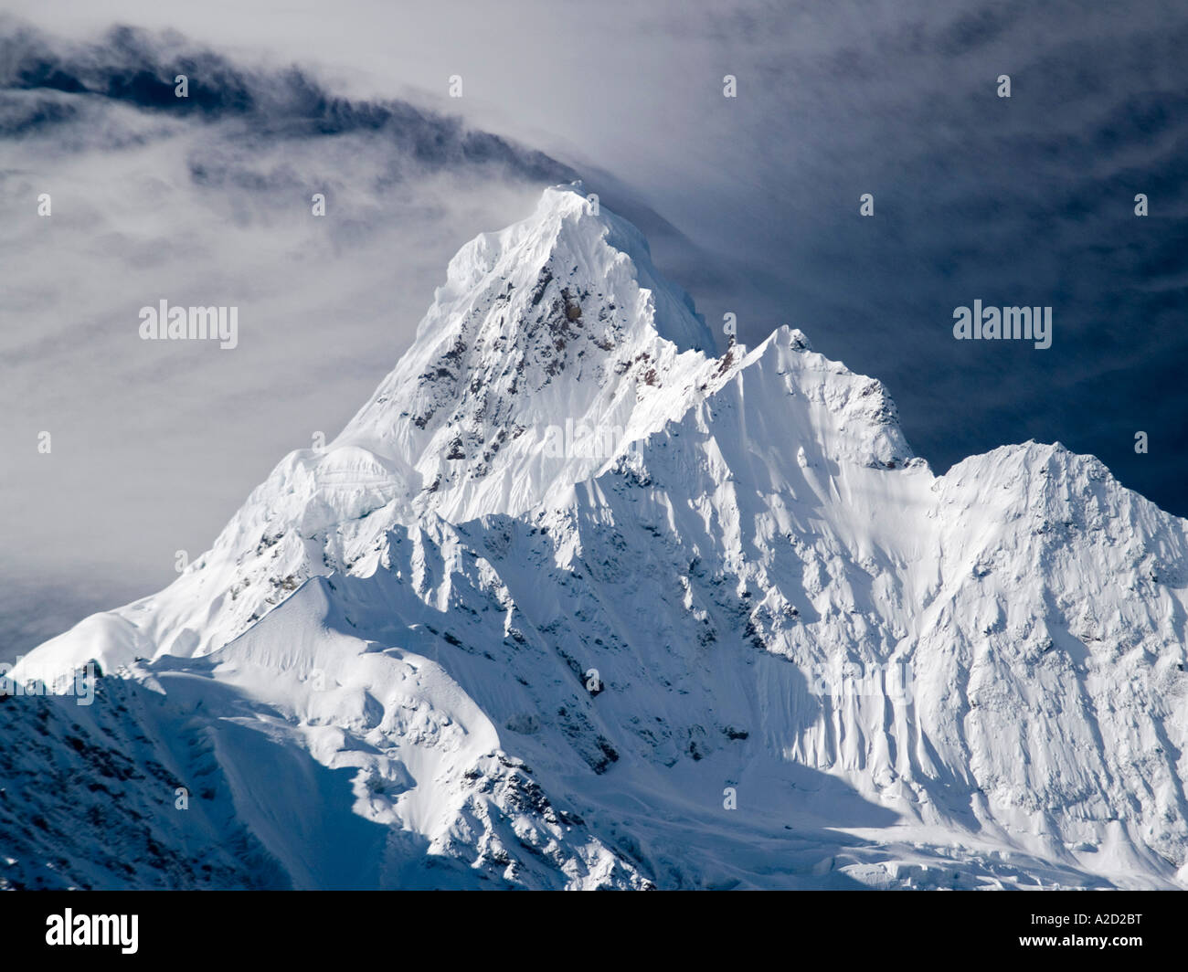 Tibetan holy peak Miacamu part of Kawa Karpo Tibetan Range Meili Snow ...