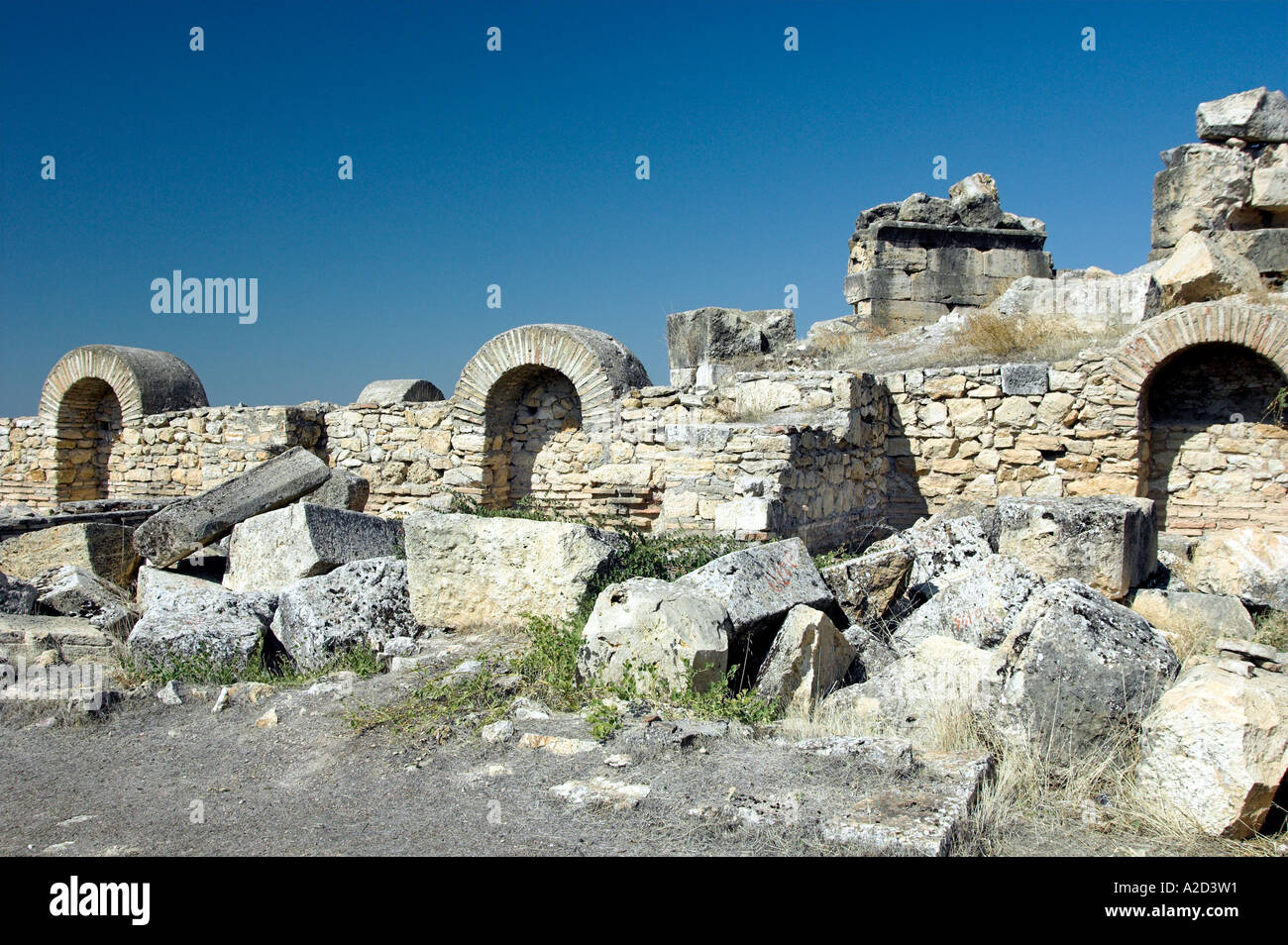 The Martyrium of St. Philip the Apostle in the ruins of Hierapolis ...