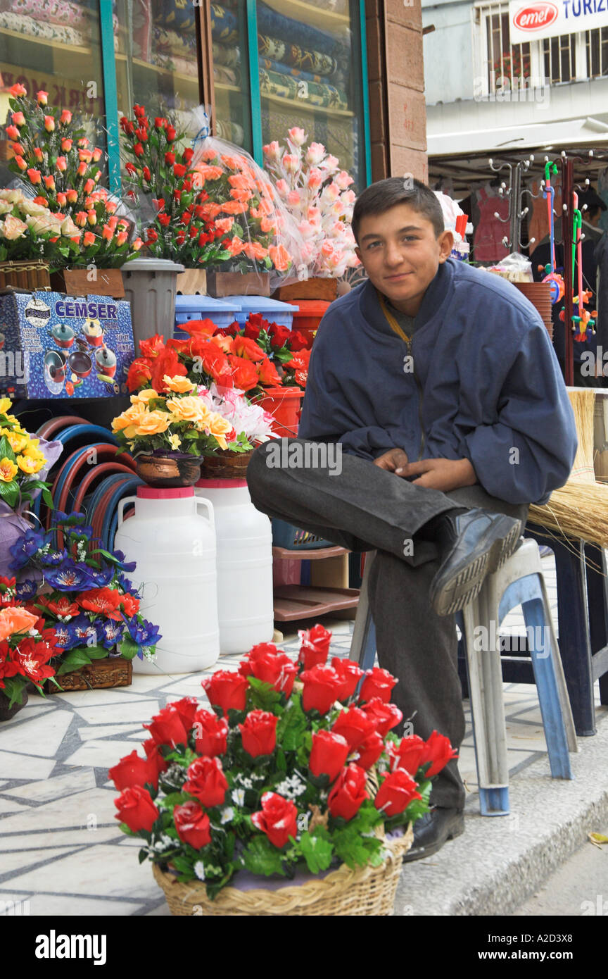 Boy flowers door hi-res stock photography and images - Alamy