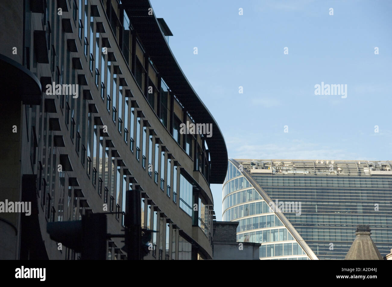 curved office buildings in the city of London Stock Photo - Alamy