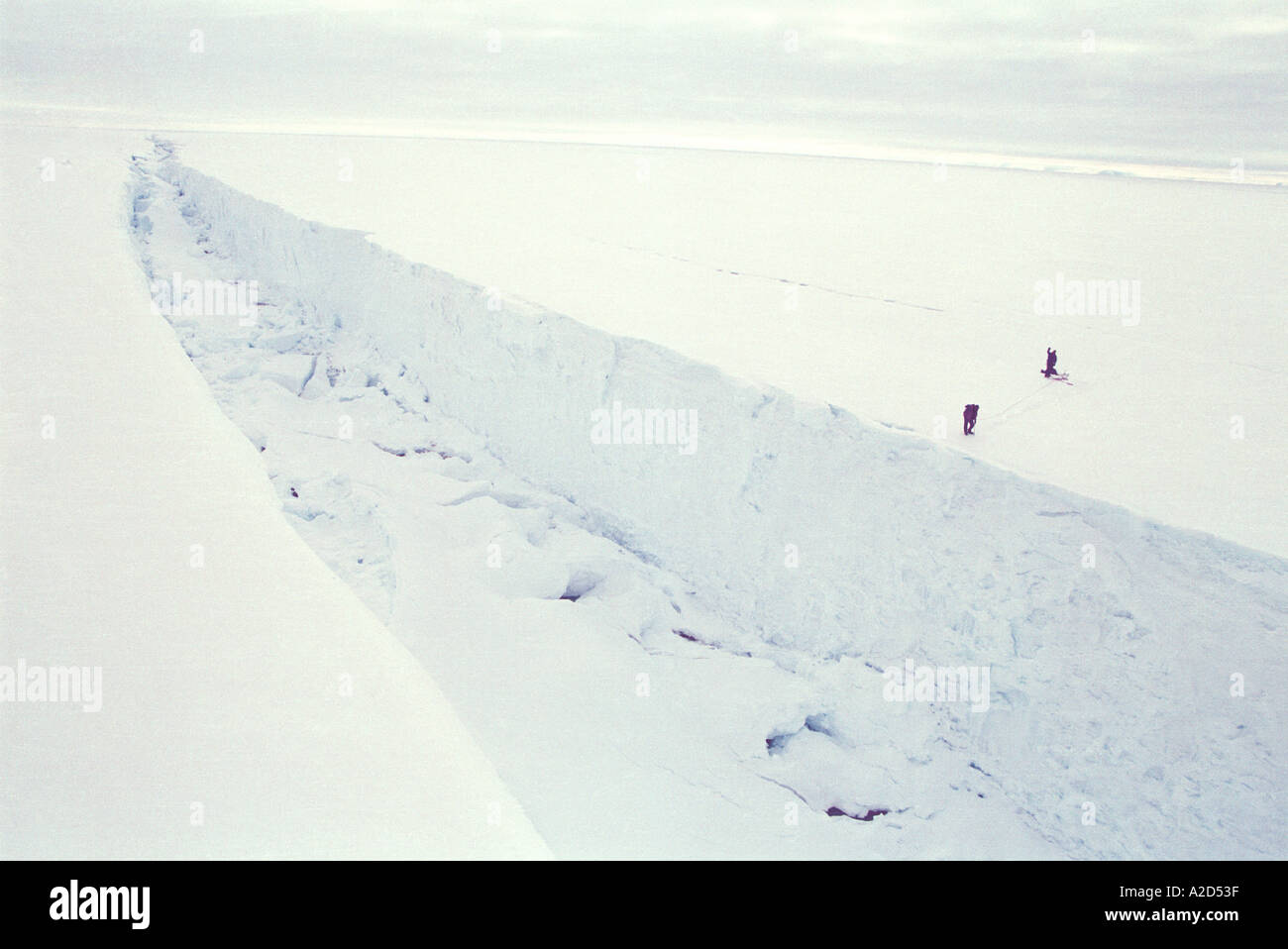 Crack in Larsen B ice shelf Antarctica Stock Photo - Alamy