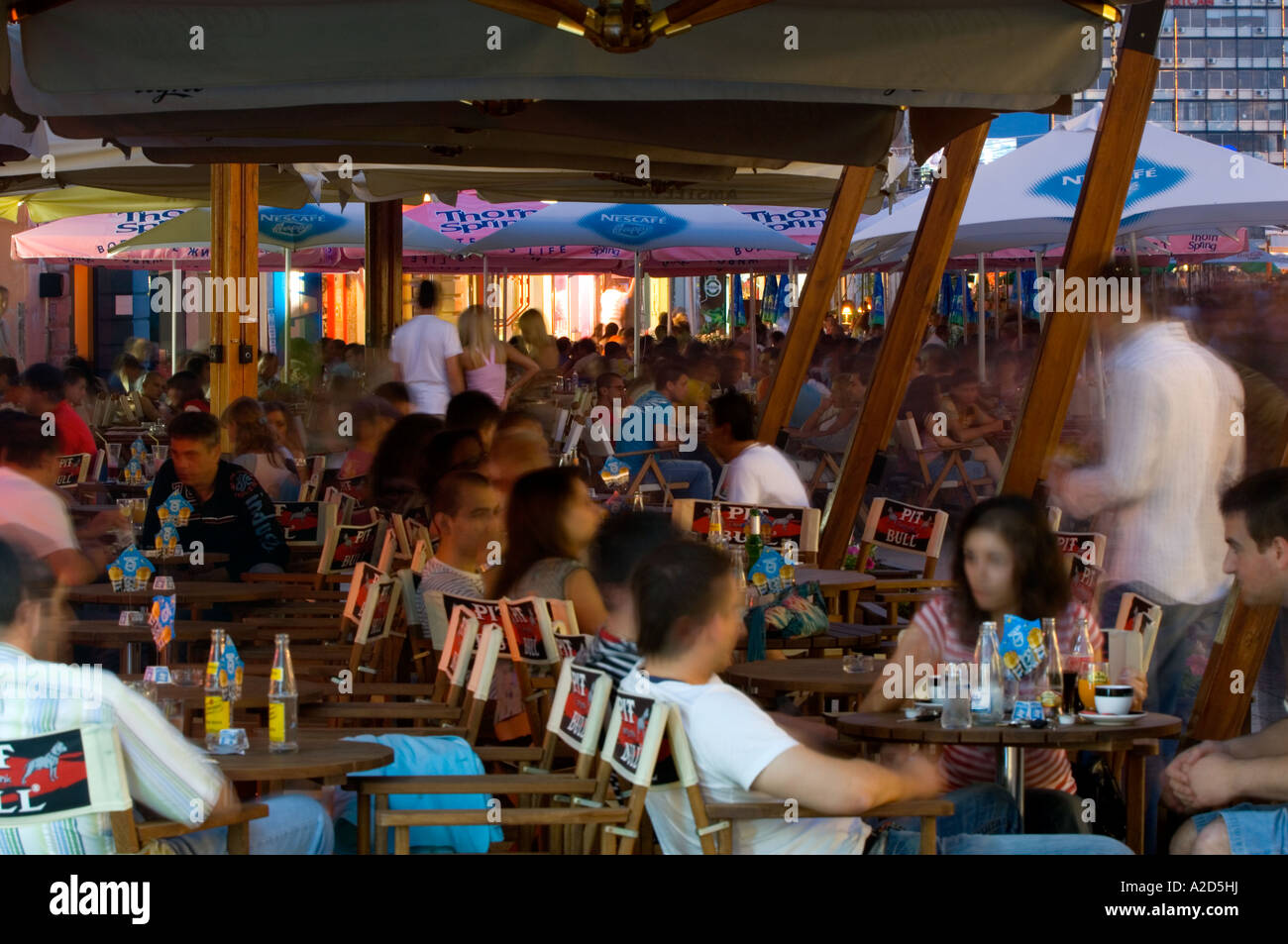 Bulgarian street cafe hi-res stock photography and images - Alamy