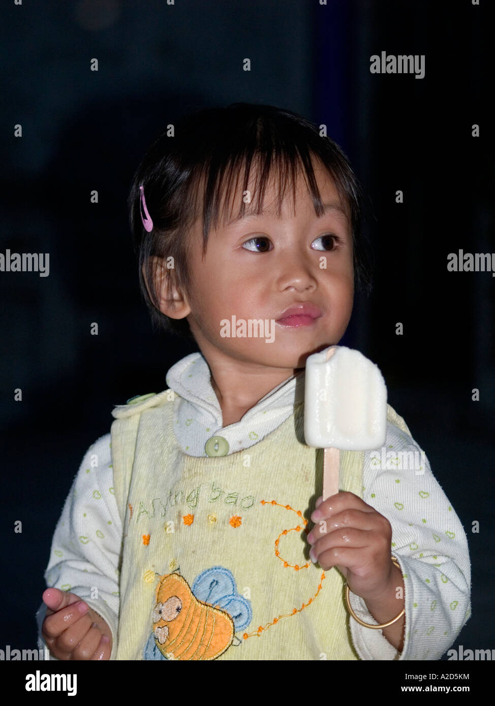 girl with her popsicle Yuanyang China Stock Photo - Alamy