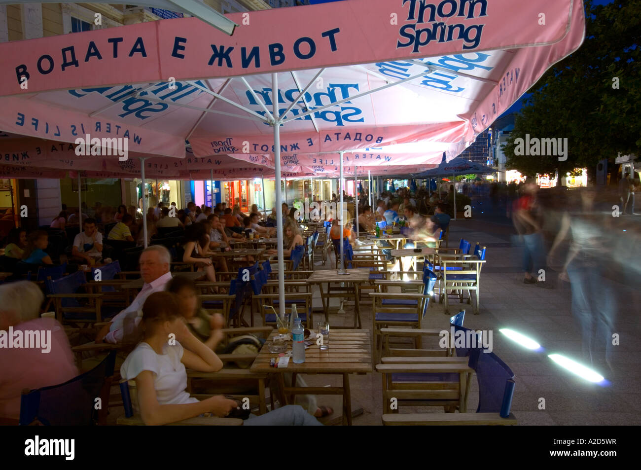 Bulgarian street cafe hi-res stock photography and images - Alamy