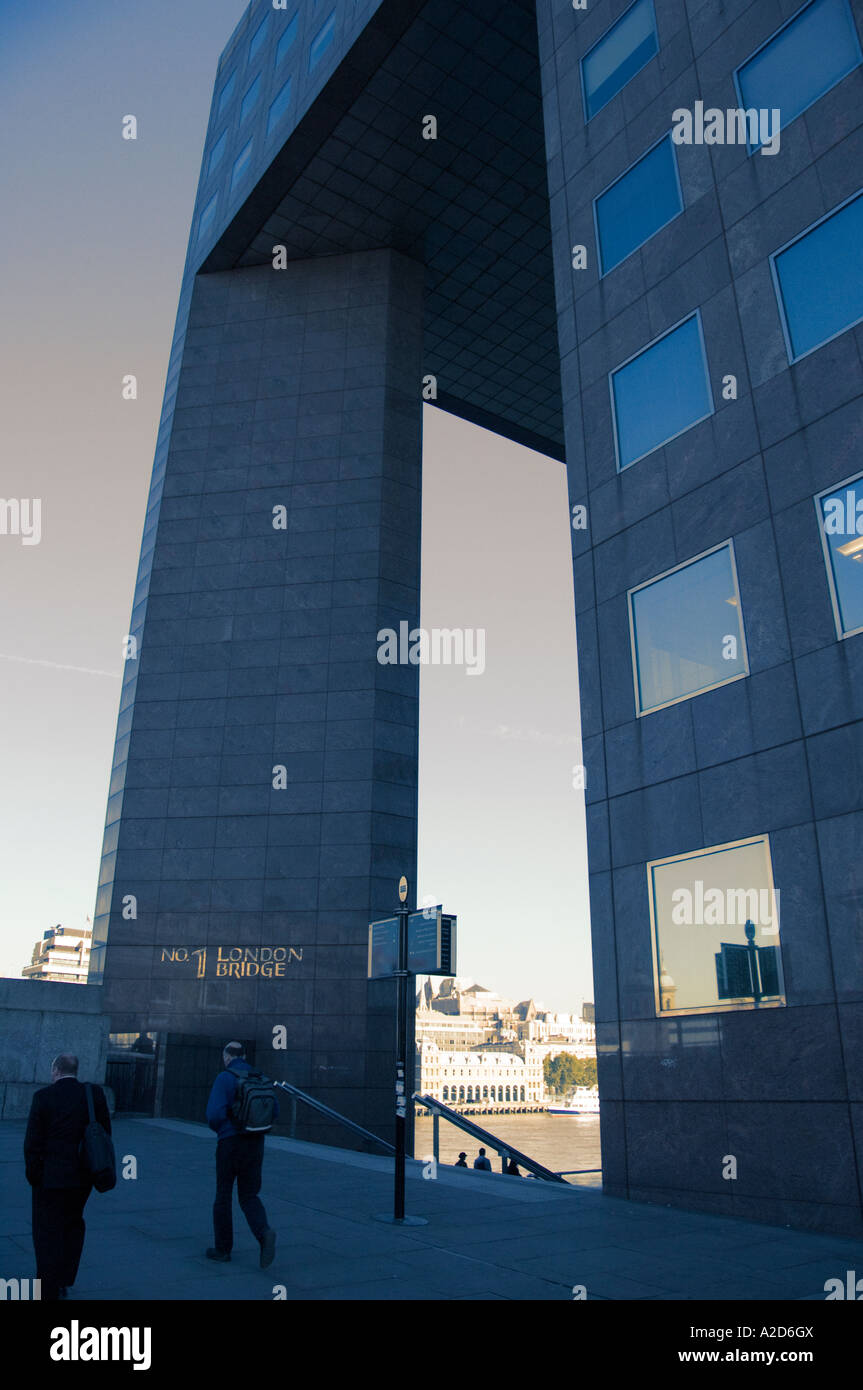 Office building No 1 London Bridge on the south side of London bridge ...