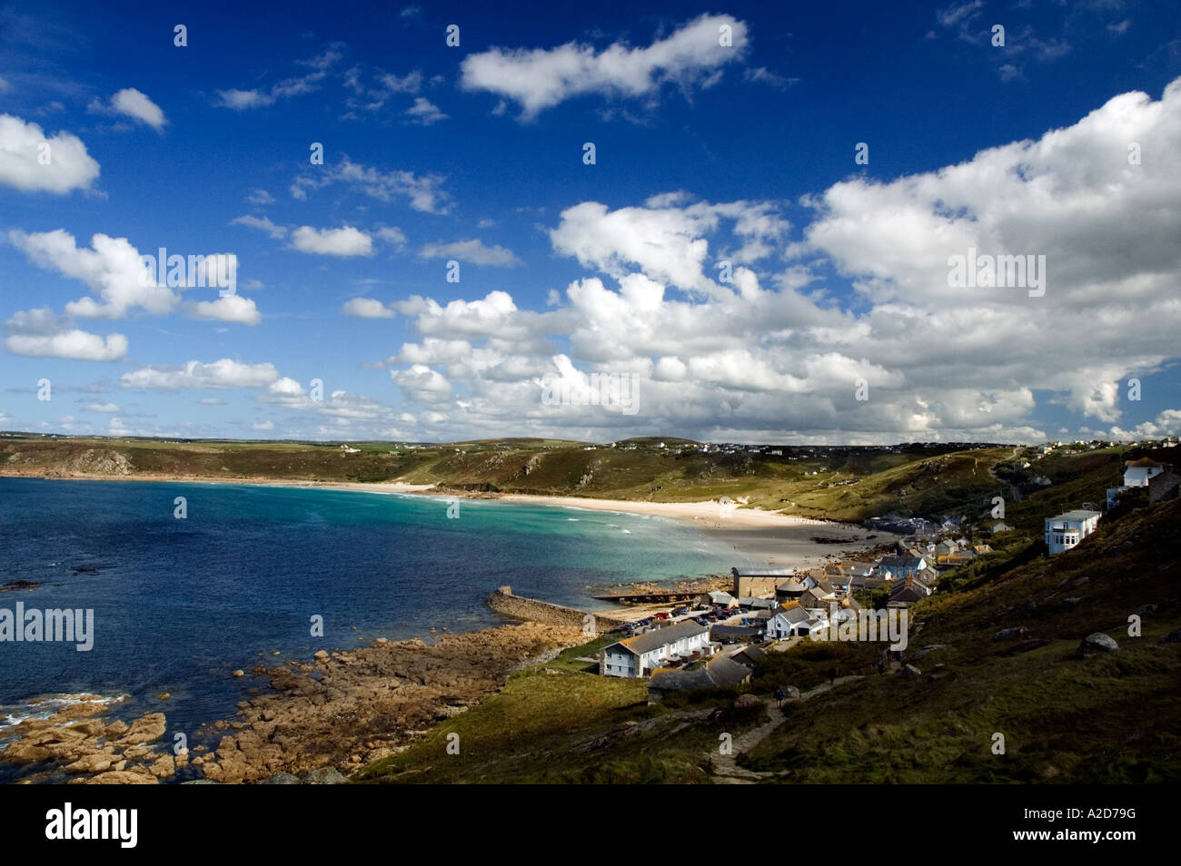 Sennan Cove in Cornwall Stock Photo - Alamy