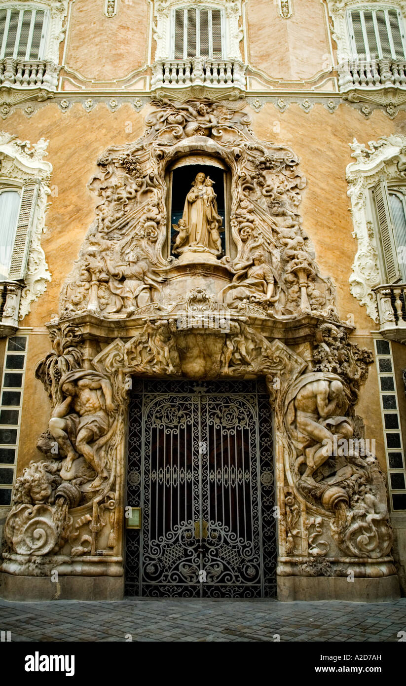 Entrance to the National Ceramics Museum, Valencia, Spain Stock Photo ...