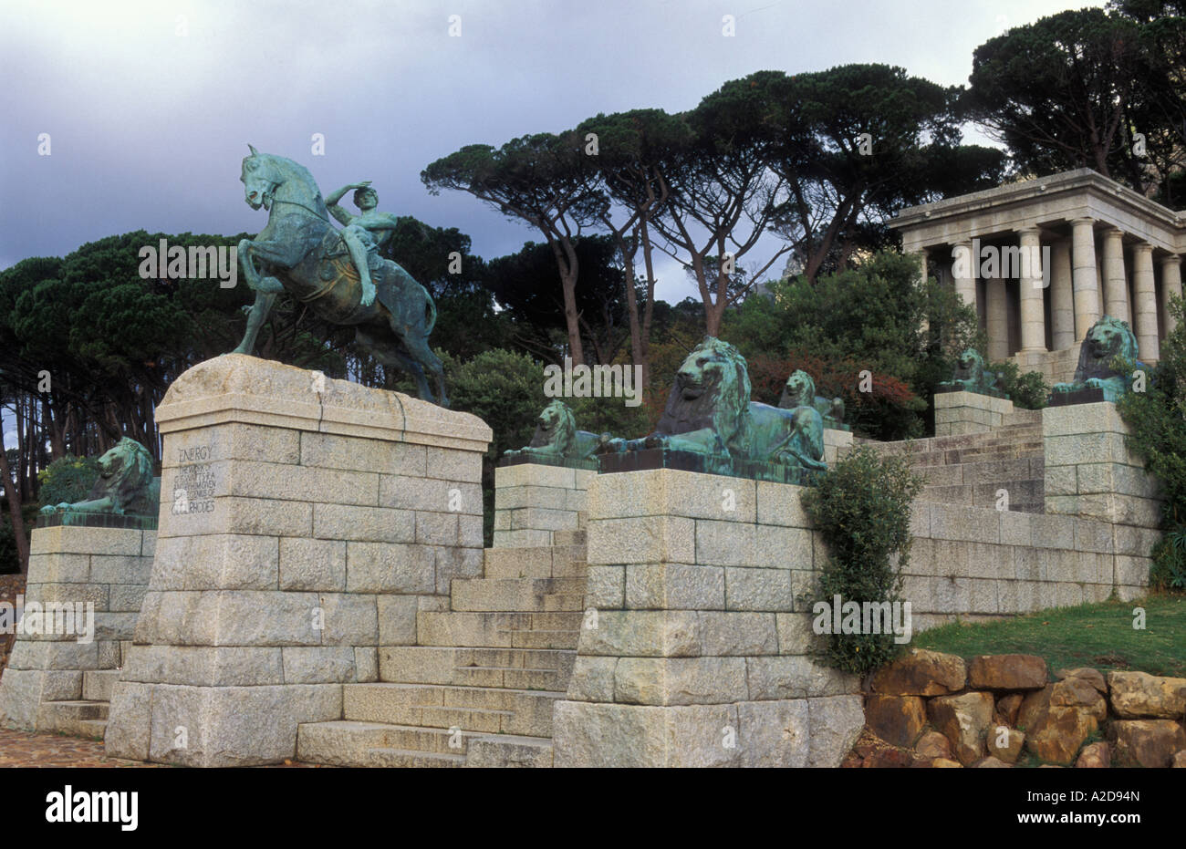 Rhodes memorial granite memorial to Cecil John Rhodes Rondebosch Cape ...