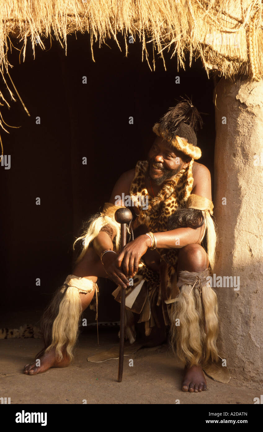 Zulu chief tribe africa hi-res stock photography and images - Alamy